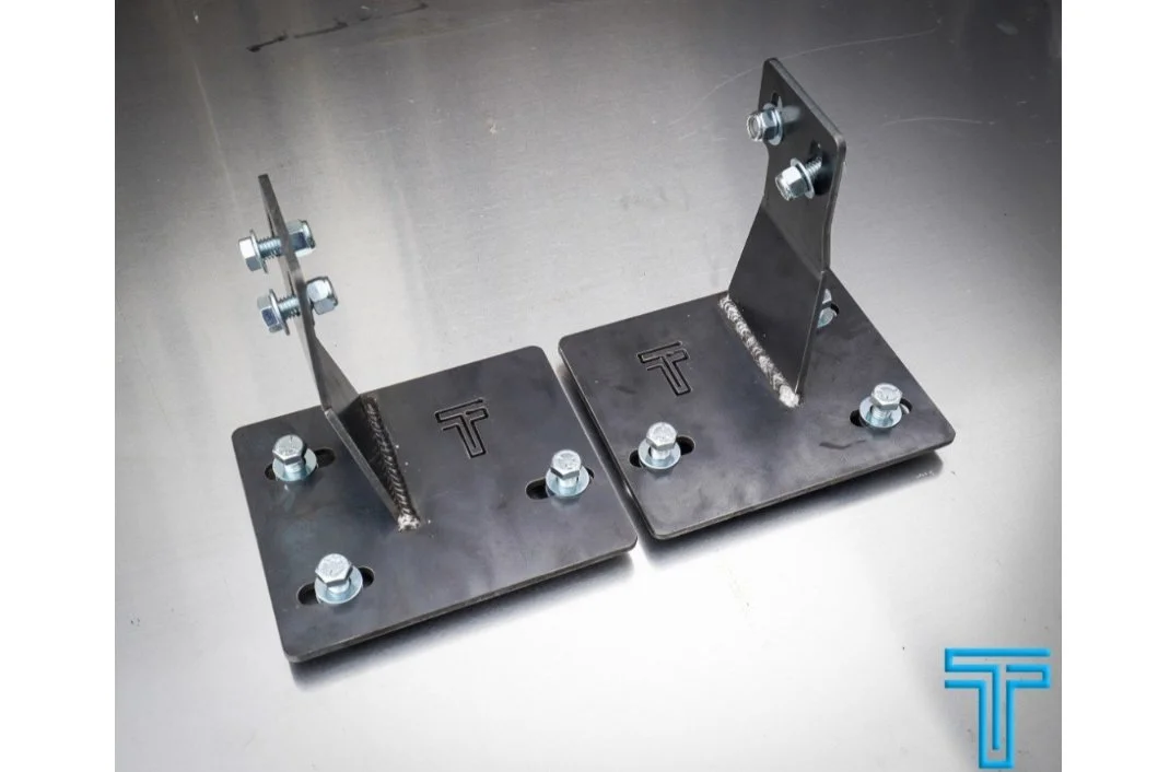 Rear Conversion Bumper Brackets - 88-98 Chevrolet 1500 to 05-14 Ford E350 — TRICK'D TOYS