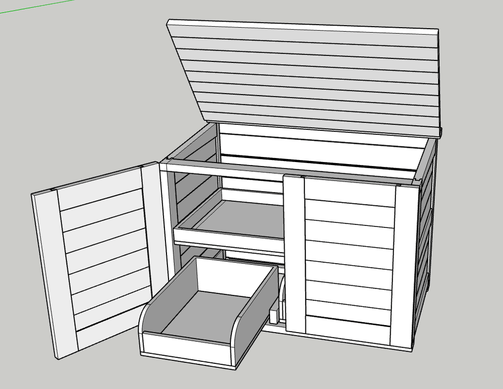 Pool Area Storage Shed — Jim Woodworks