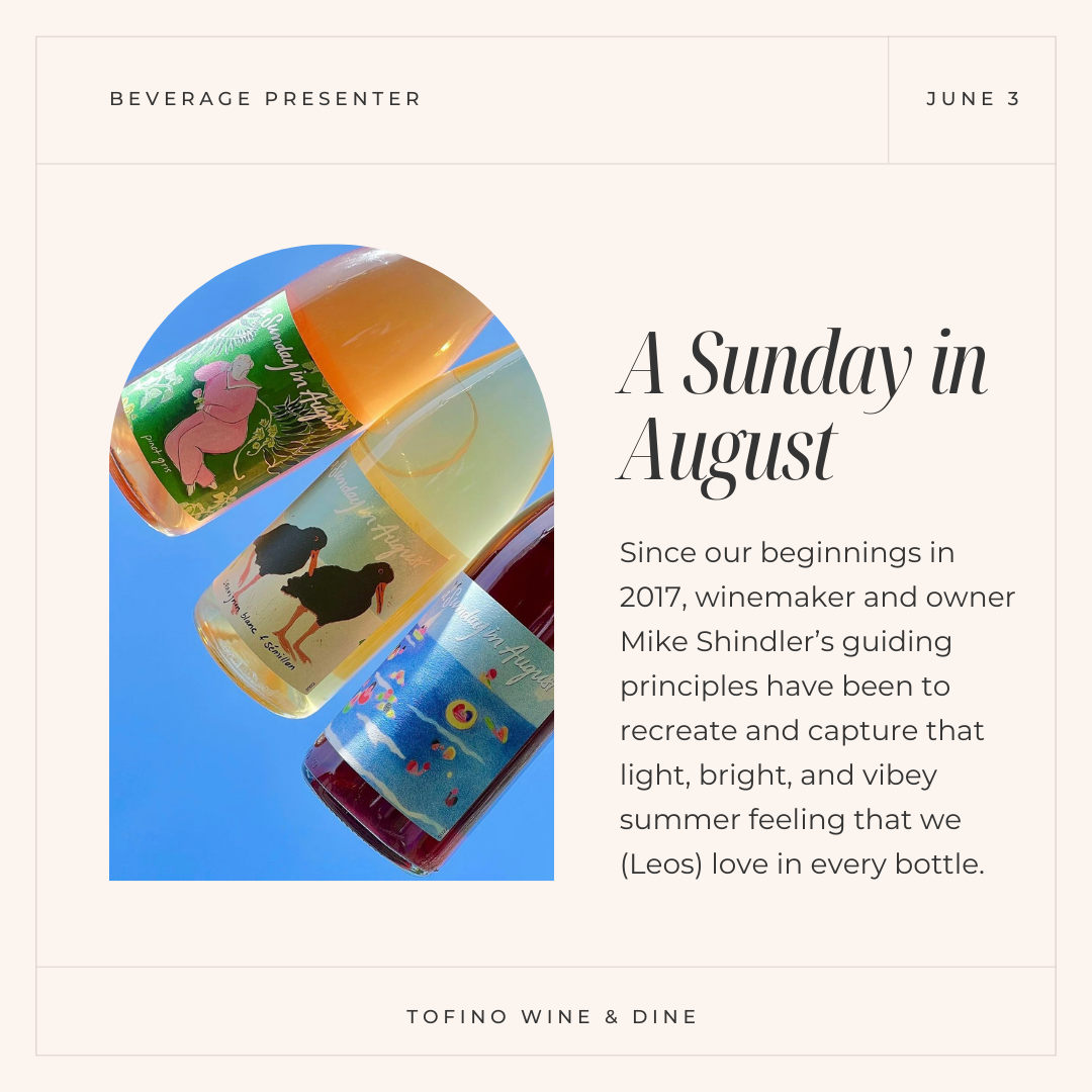 Explore, sip, eat and repeat — Tofino Wine & Dine