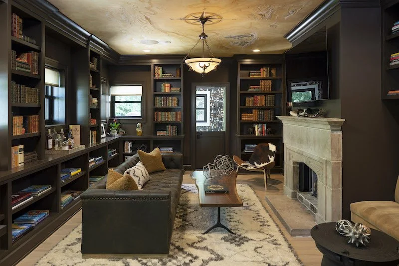 Fine House Interiors + Design | Music Room + Powder Room — Pillsbury Castle