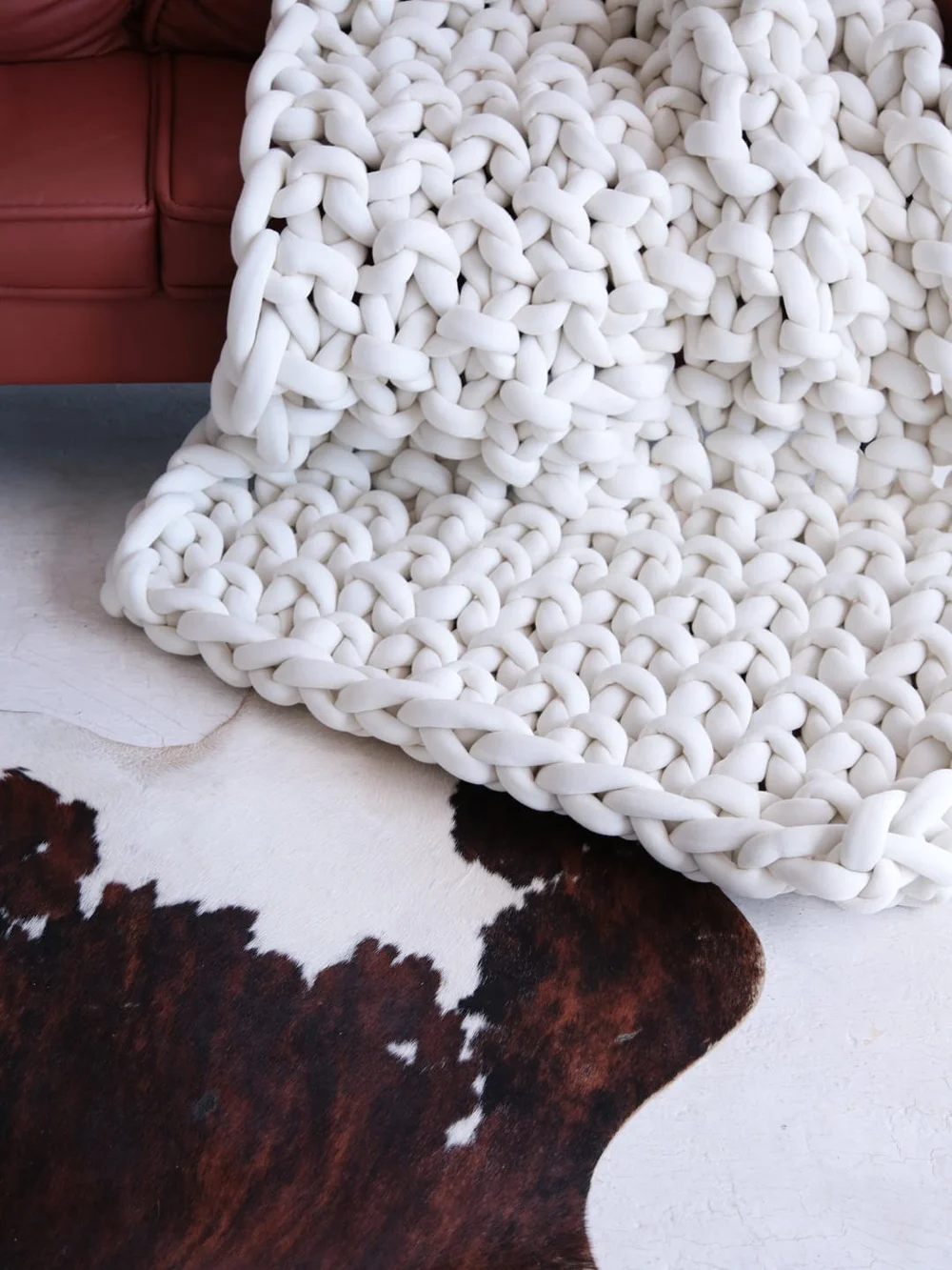 Square Knitted Cushion. Step-by-Step Illustrated DIY Instructions ...