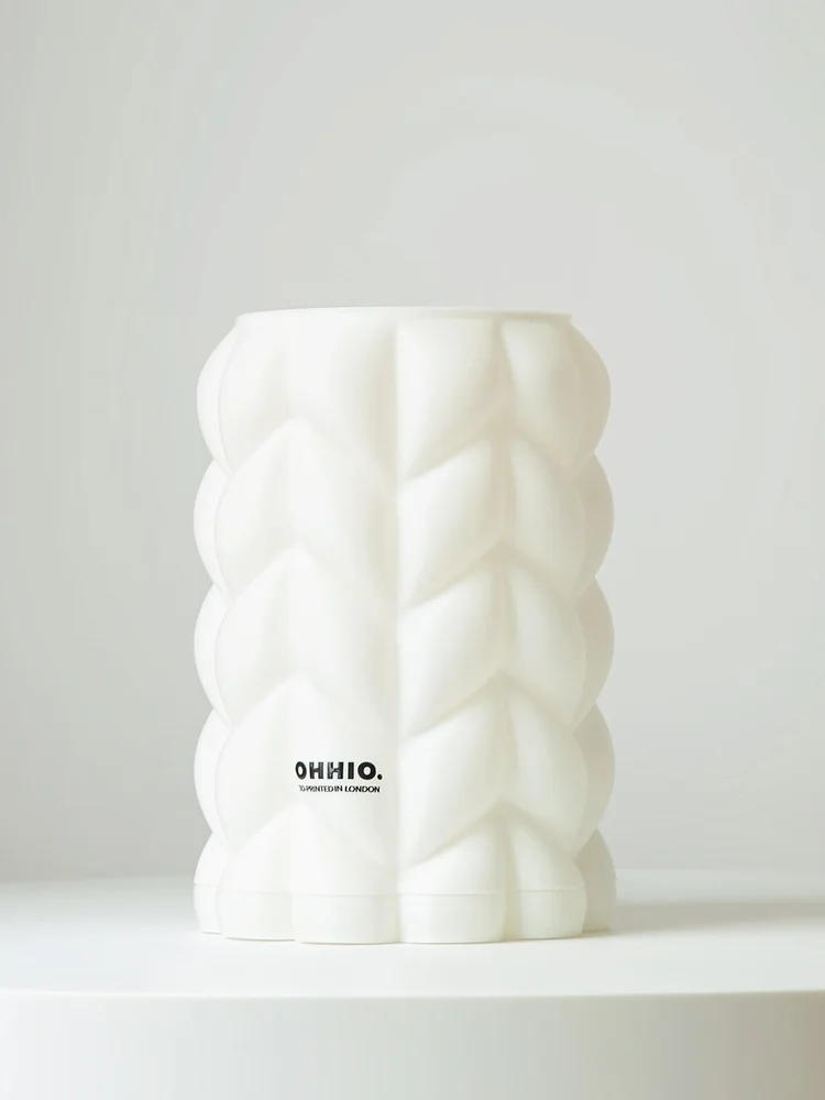 Super Chunky Knit Lamp Green, Pink – 3D-printed, recycled, eco-friendly ...