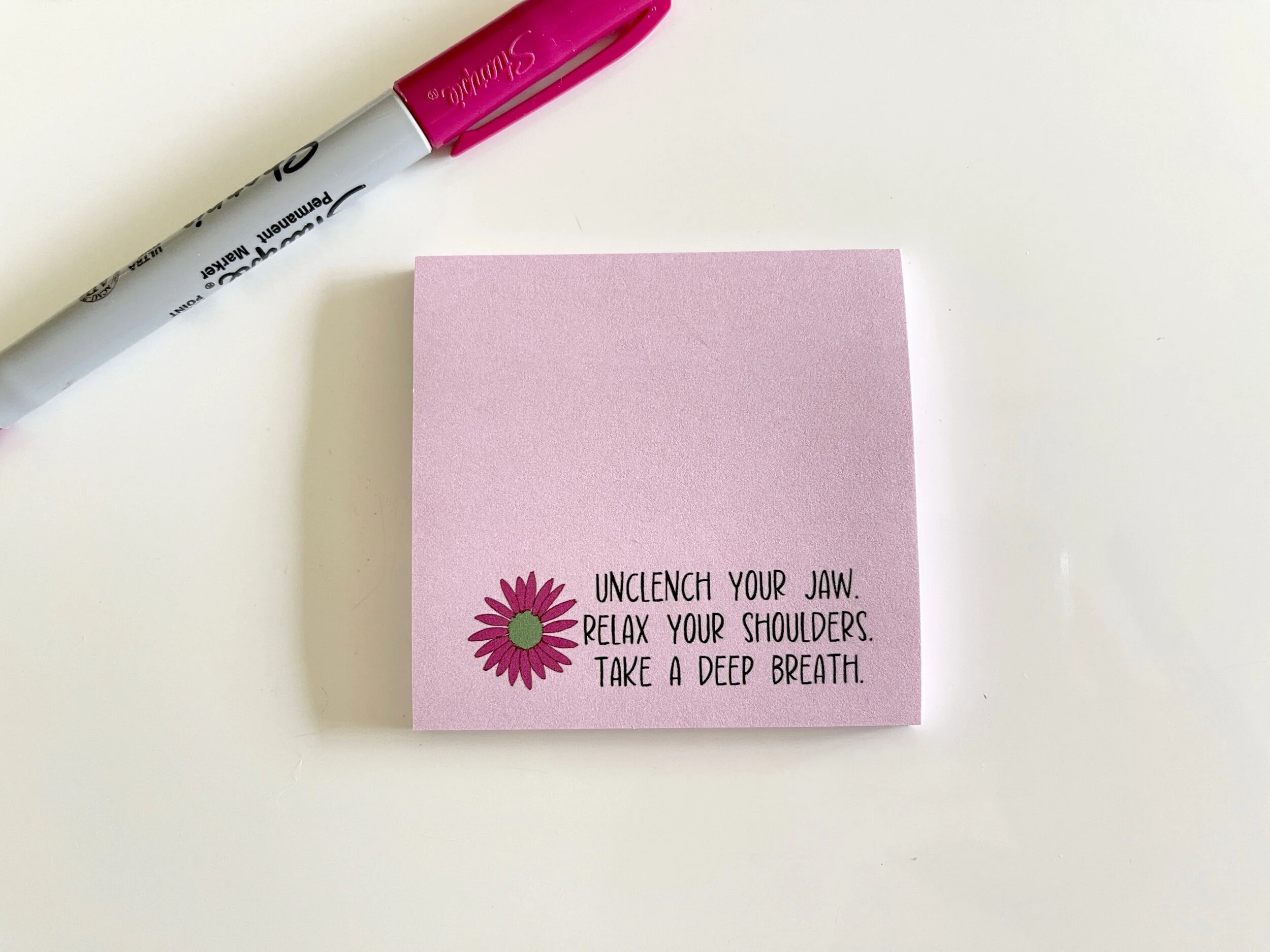 Funky Pineapple Sticky Notes Notepad — hi, love. greetings