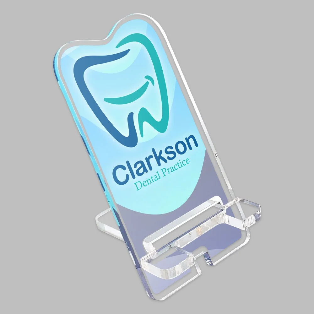 1/4" Clear Acrylic Phone Stand - PHONE-AU — LaserCutsLine