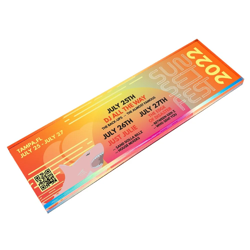 1/4" Acrylic Ticket Magnet - MAG-TICKET-AF — LaserCutsLine