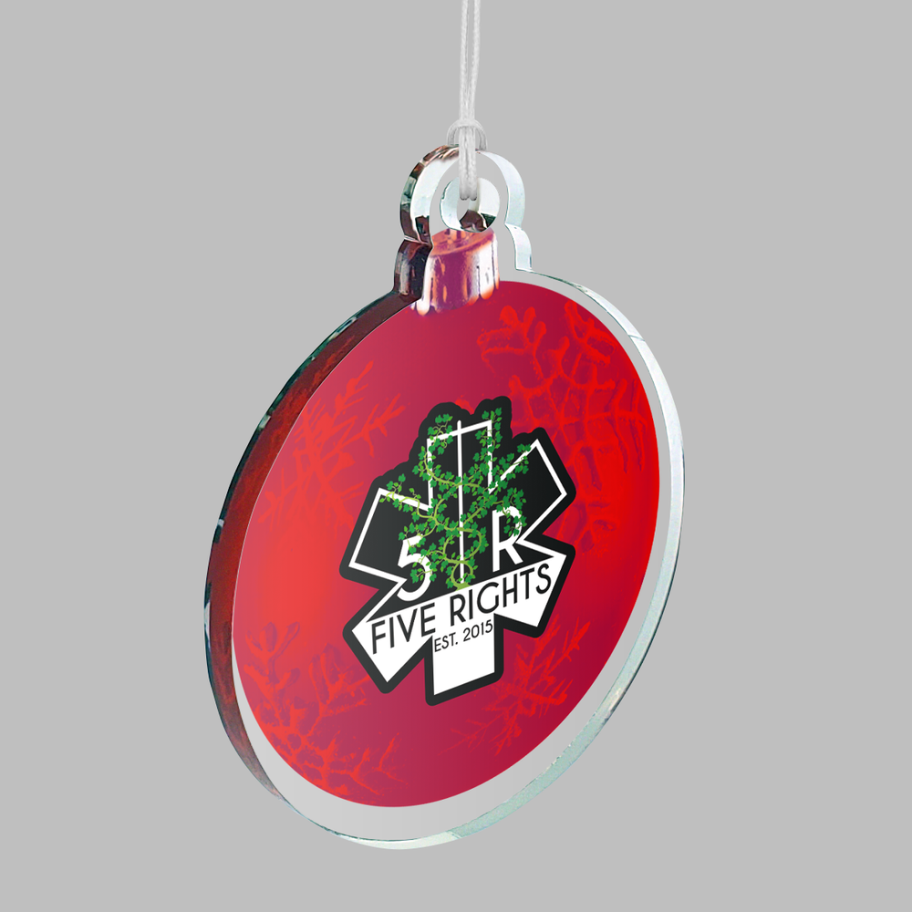 Clear Acrylic Ornament - ORNAMENT-AU — LaserCutsLine