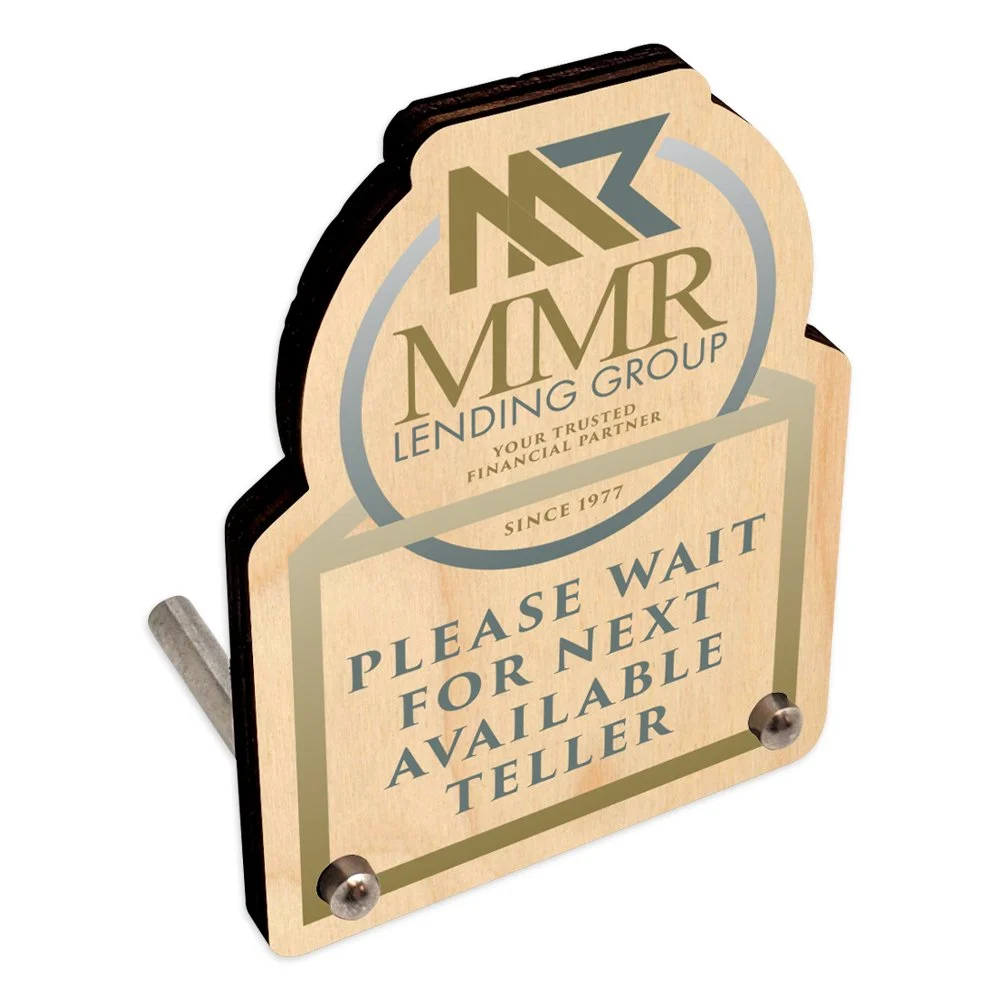 Bamboo Desk Plaque - PLAQUE-BU — LaserCutsLine