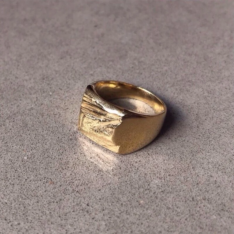 Melissa 9ct gold bead ring with white diamonds — The Wearer | Londons ...