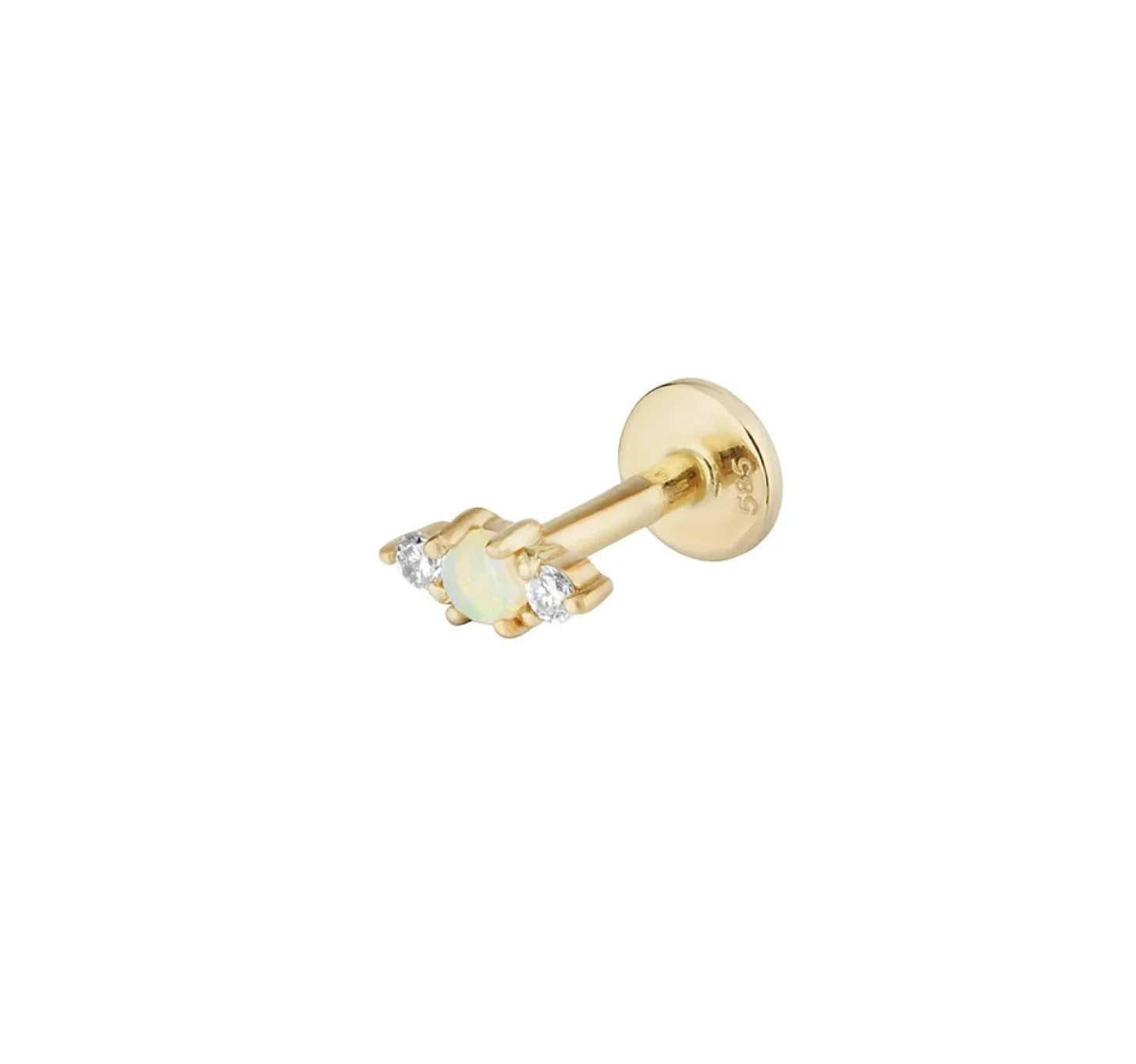 Melissa 9ct gold bead ring with white diamonds — The Wearer | Londons ...