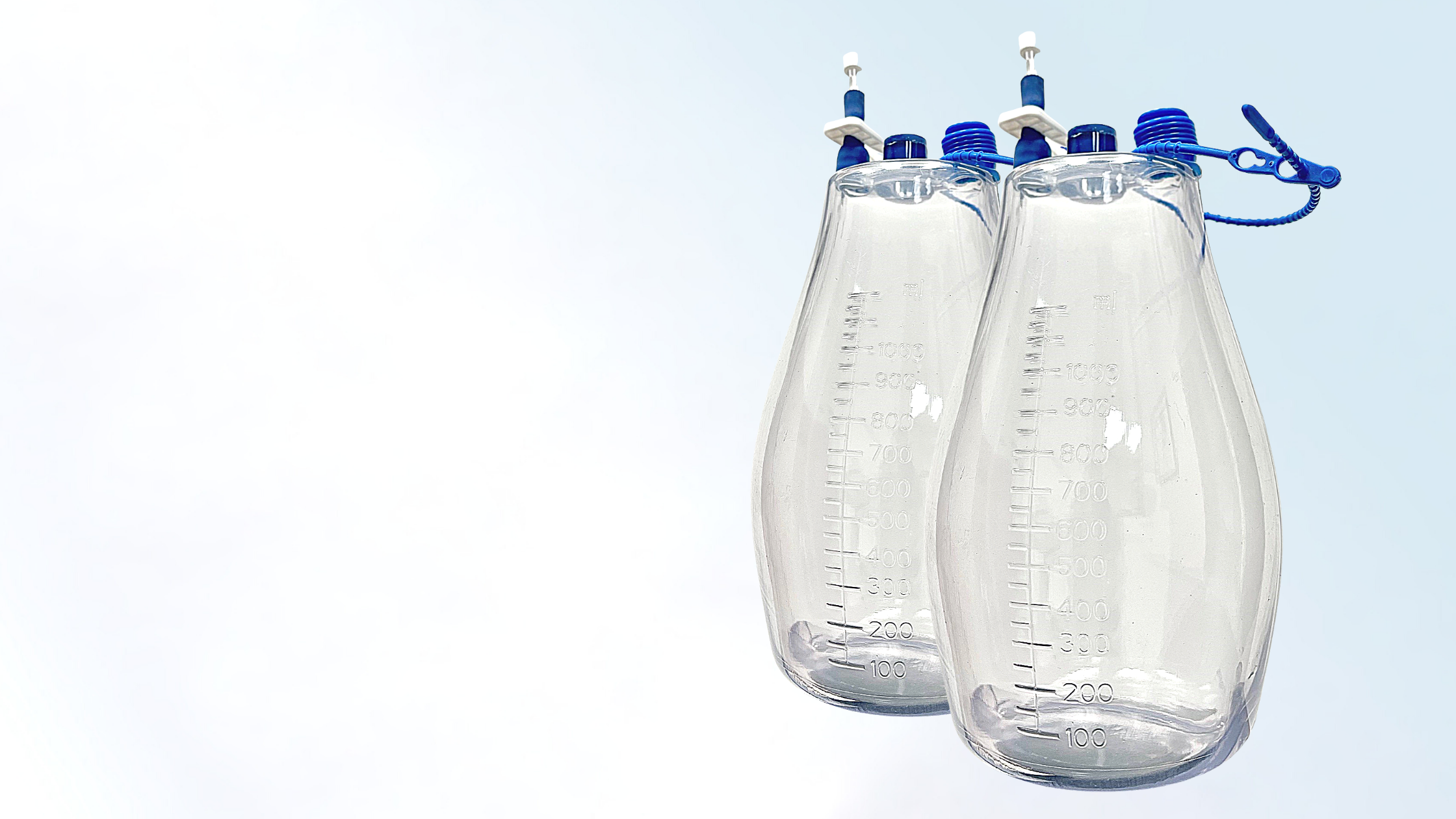 Spike-able Safety-Vac™ Evacuated Drainage Bottle — Jigsaw Medical