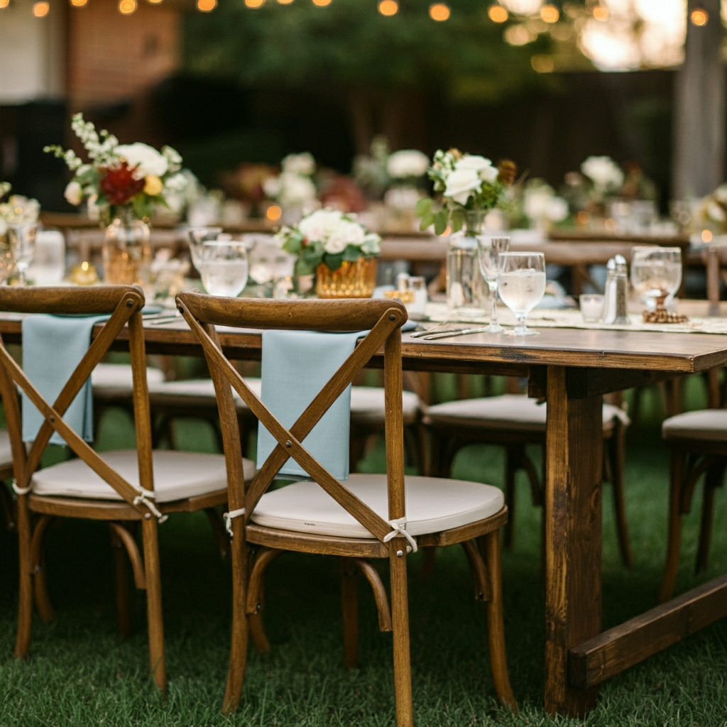 Farm Table Rentals | Big Heart Event Rentals | Houston — Big Heart ...