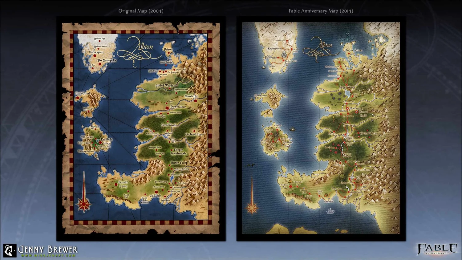 Fable Anniversary - World Map — Jenny Brewer - UI Art, Design ...