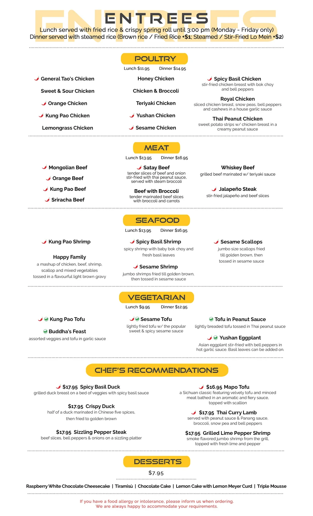 Menu — Honey Basil Asian Grill