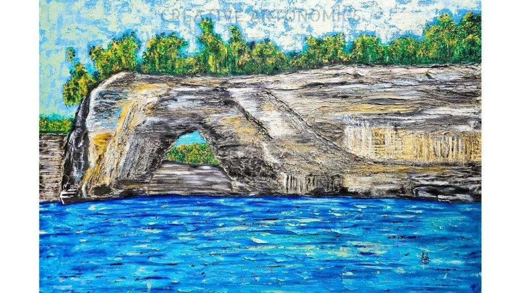 Superior's Dominion | Acrylic Textured Painting — CREATIVE ARTONOMICS