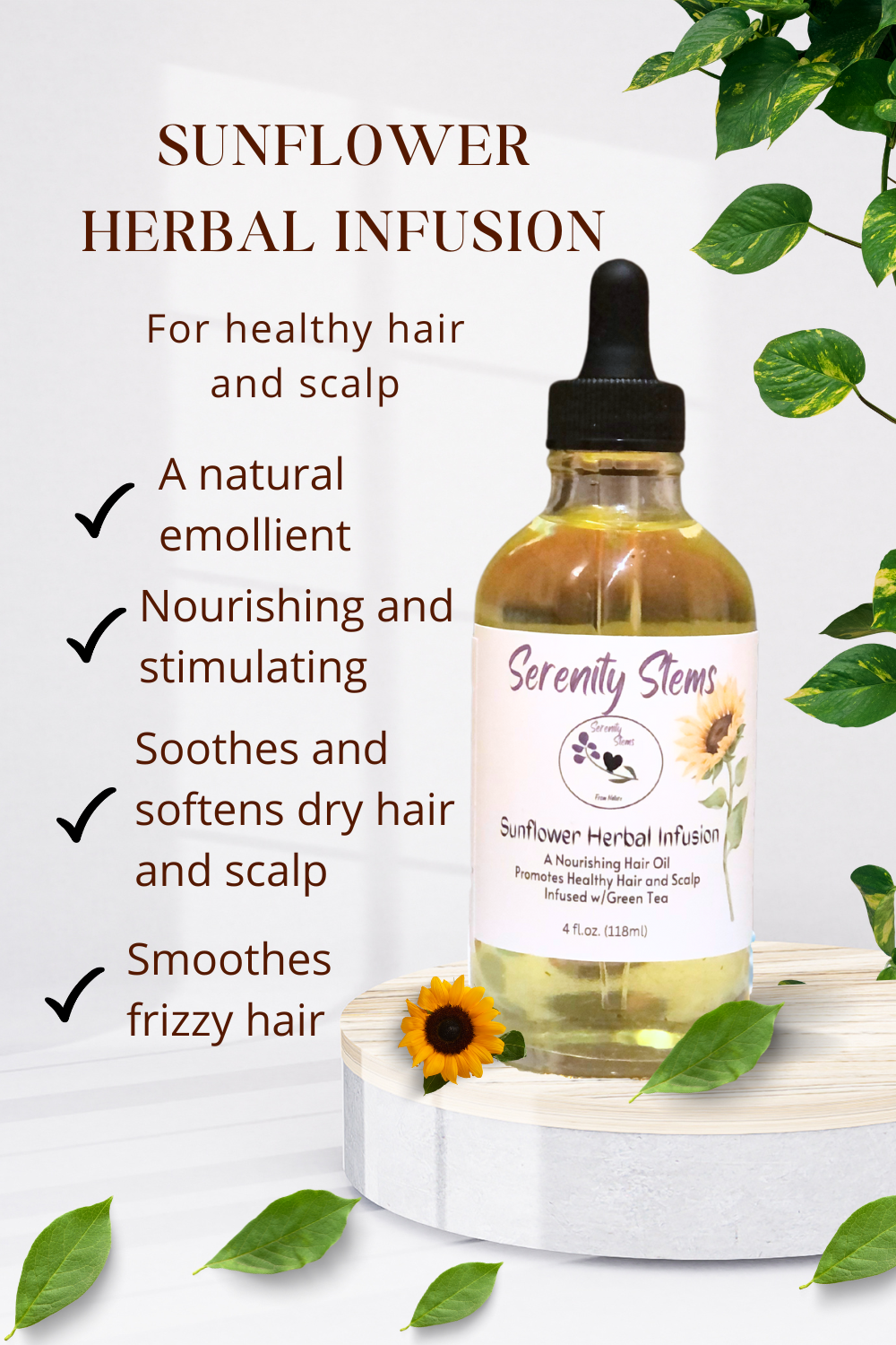 Nourishing Sunflower Herbal Infusion — Serenity Stems