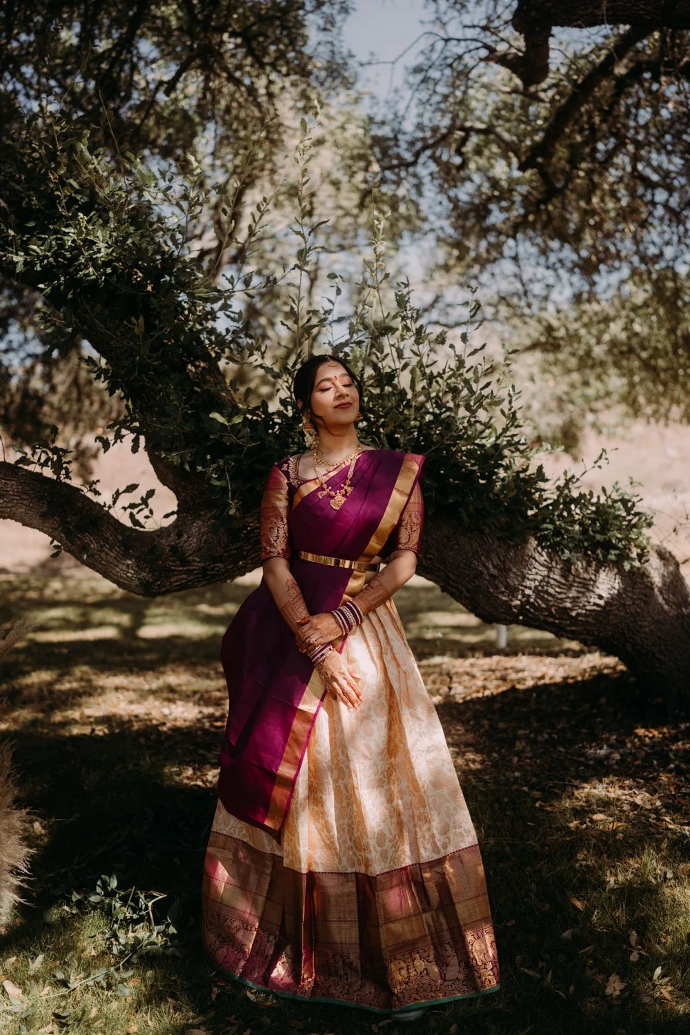 Poojitha and Siva's Intimate South Indian Wedding in Texas Wedding ...