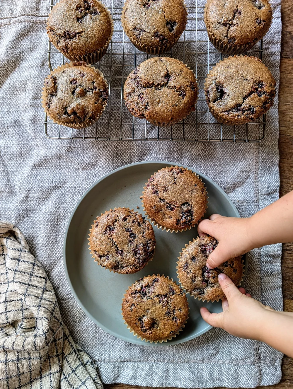 Summer Berry & Maple Almond Buckwheat Muffins — Let Them Eat Dirt