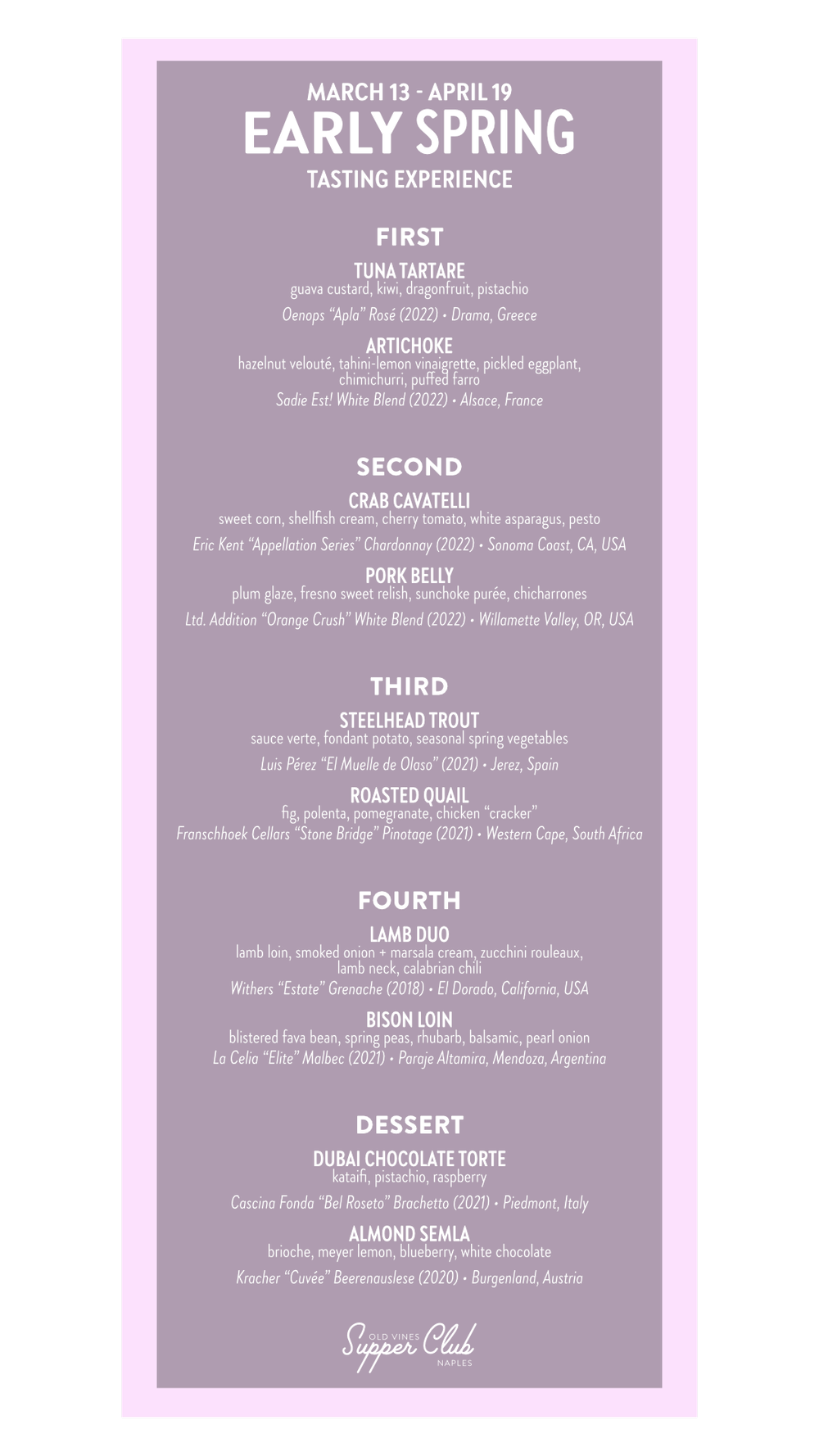 Old Vines Supper Club — Old Vines Restaurant Group