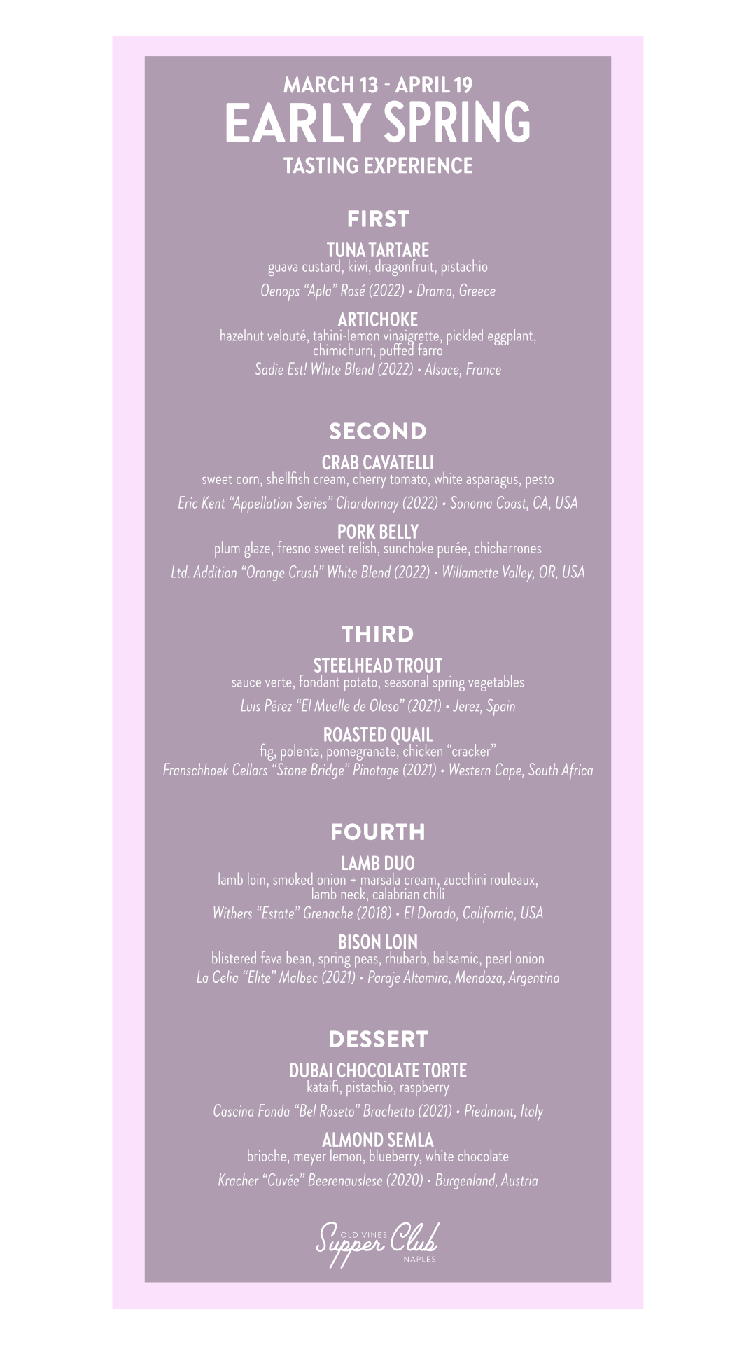 Old Vines Supper Club — Old Vines Restaurant Group