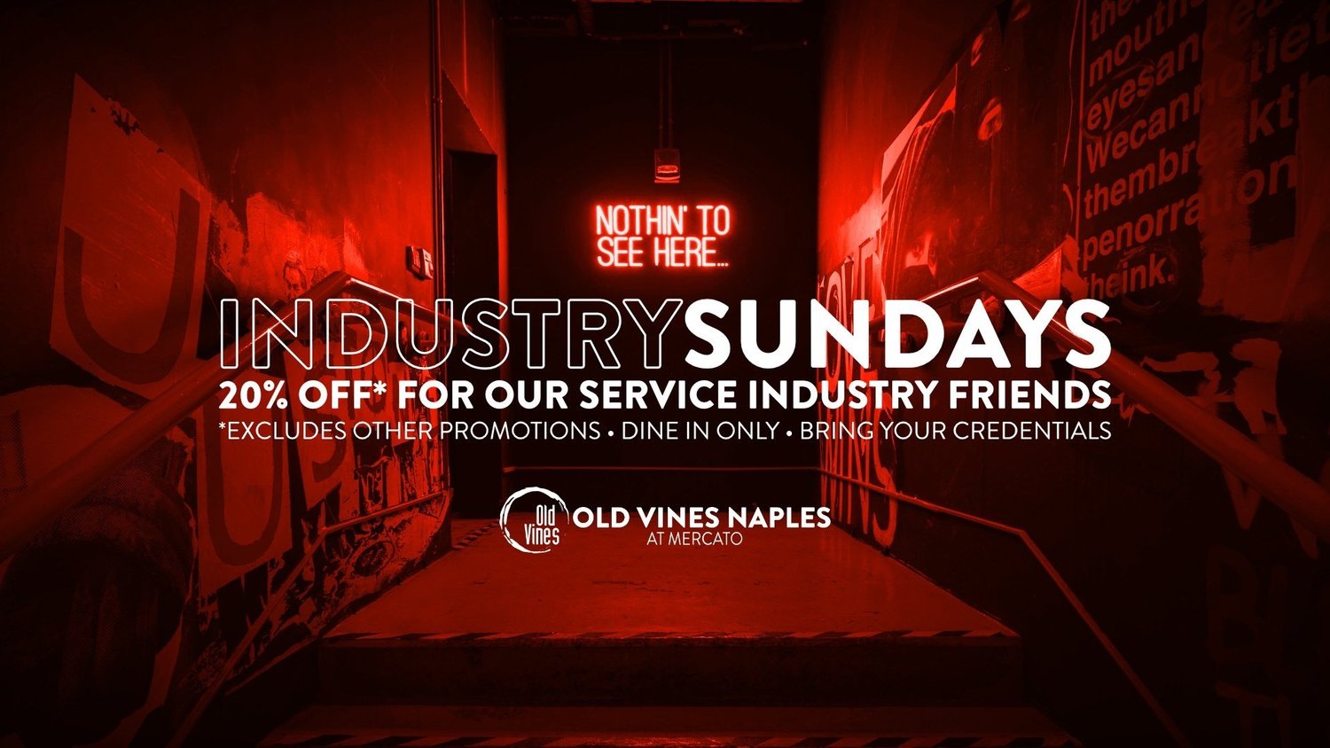 Announcing Industry Sundays at Mercato — Old Vines Restaurant Group
