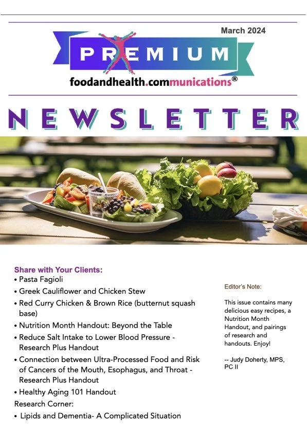 Nutrition Newsletters — Food and Health Communications