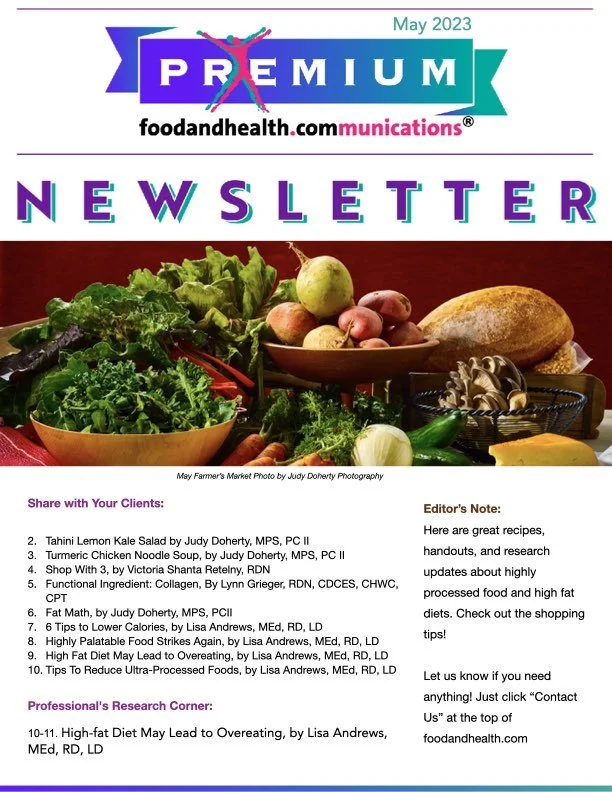 May 2023 Nutrition Newsletter — Food and Health Communications
