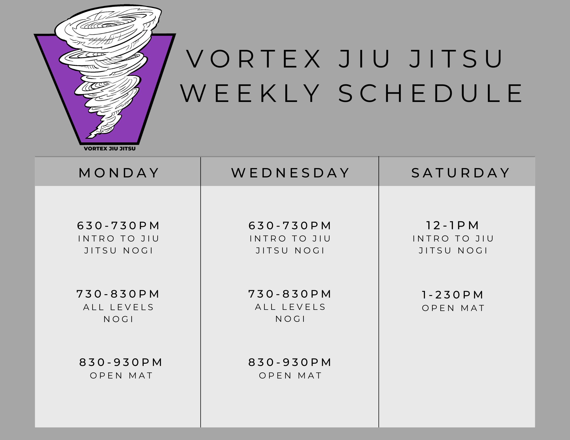 Classes — VORTEX JIU JITSU