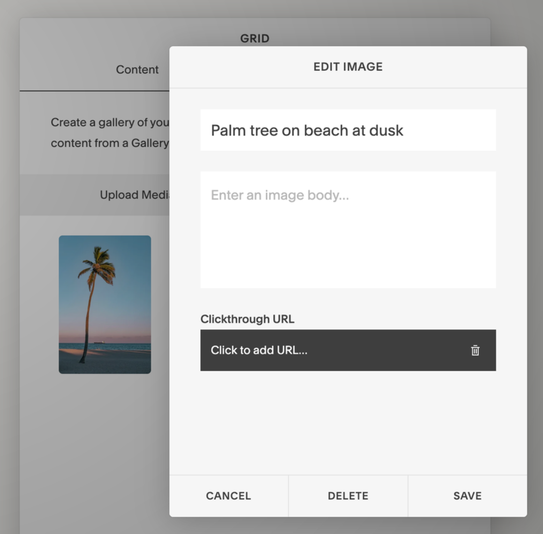How to add alt text in Squarespace | Ottilie Studio