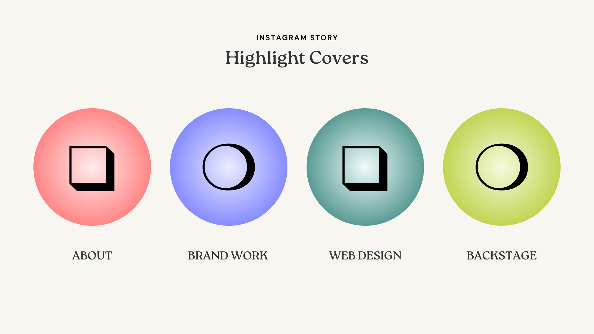 Covers that click: Better Instagram Highlights — Ottilie Studio