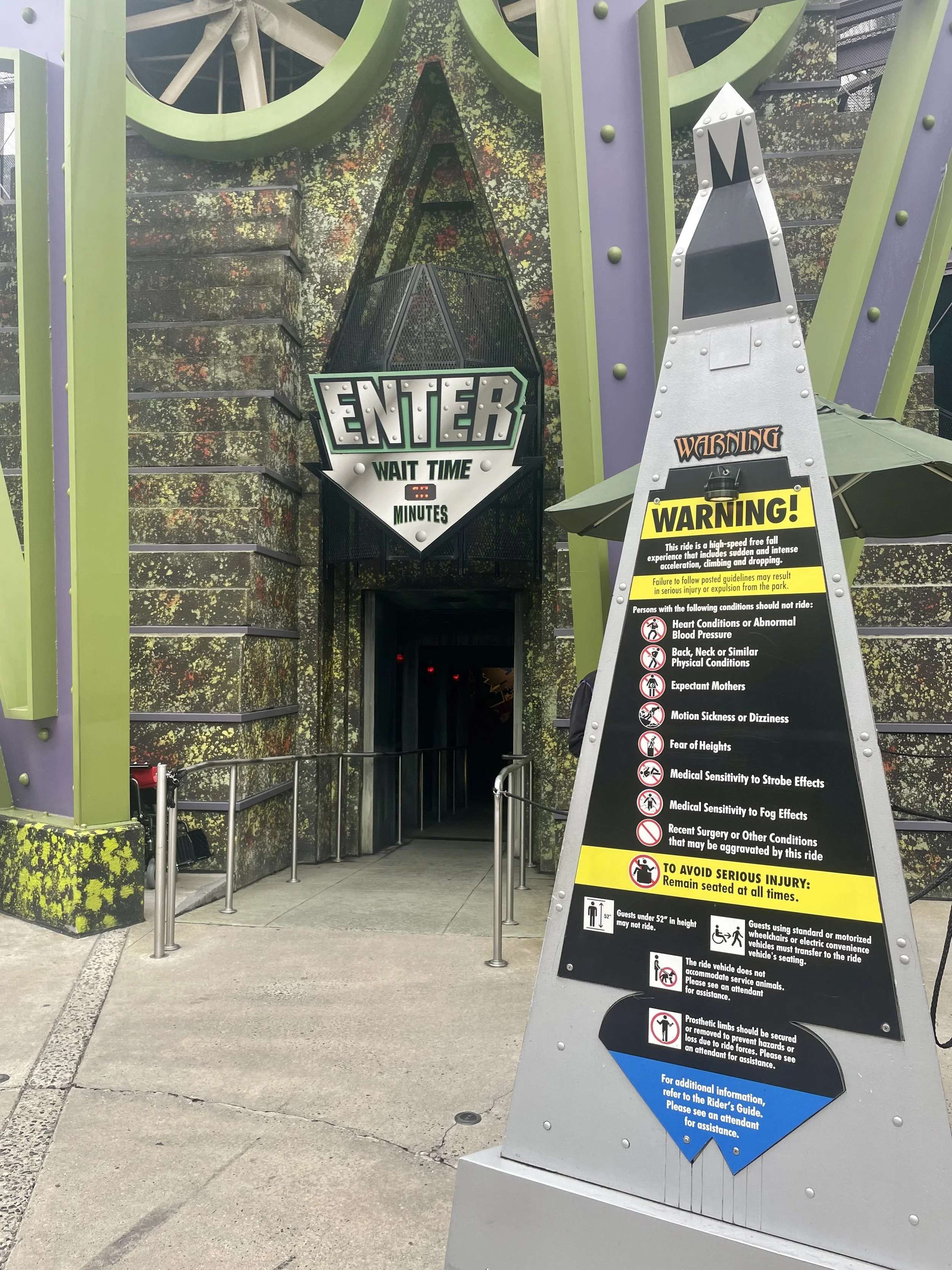Doctor Doom’s Fearfall Ride Guide — Universal Big Time | Helping plus ...
