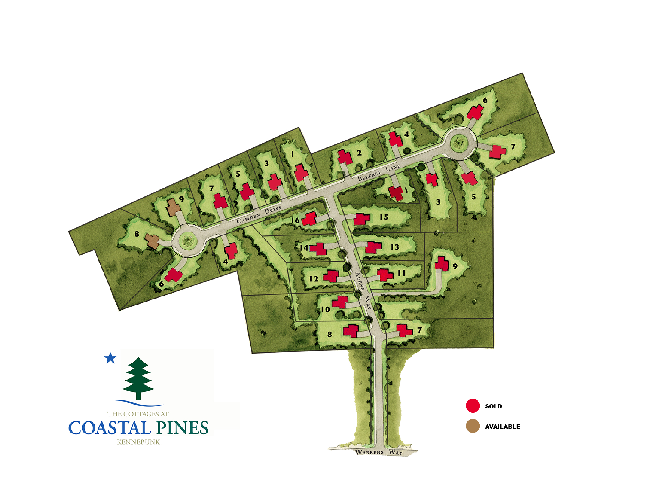 Site Map — The Cottages at Coastal Pines