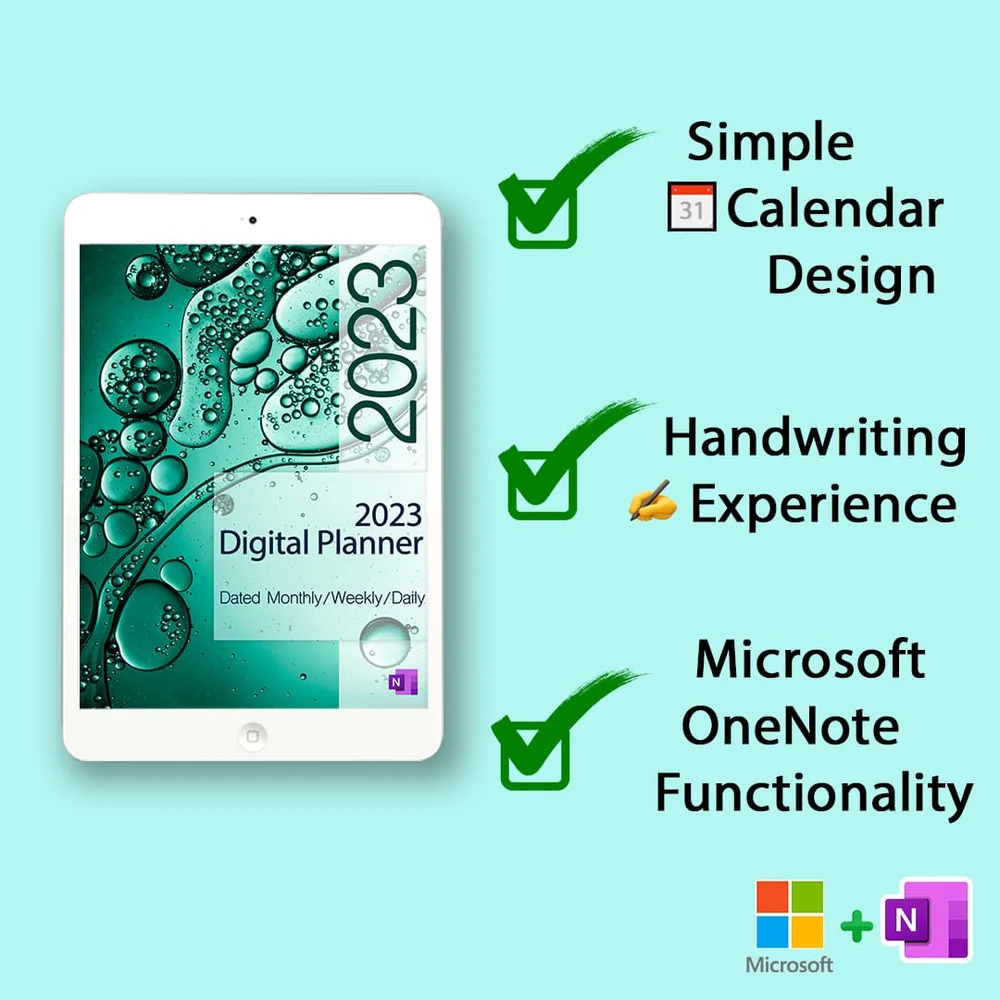 OneNote Teal Digital Planner