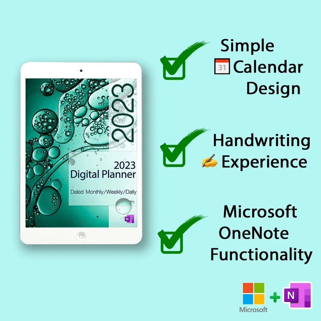 OneNote Teal Digital Planner