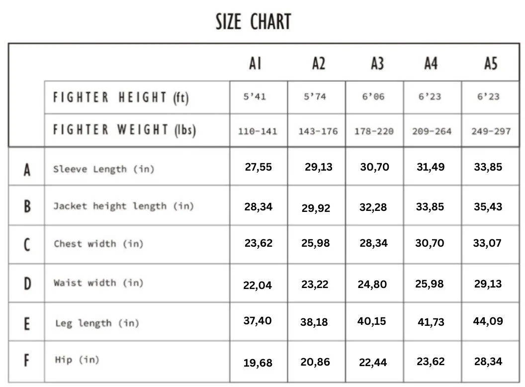 Size Guide — KRUGANS KIMONOS