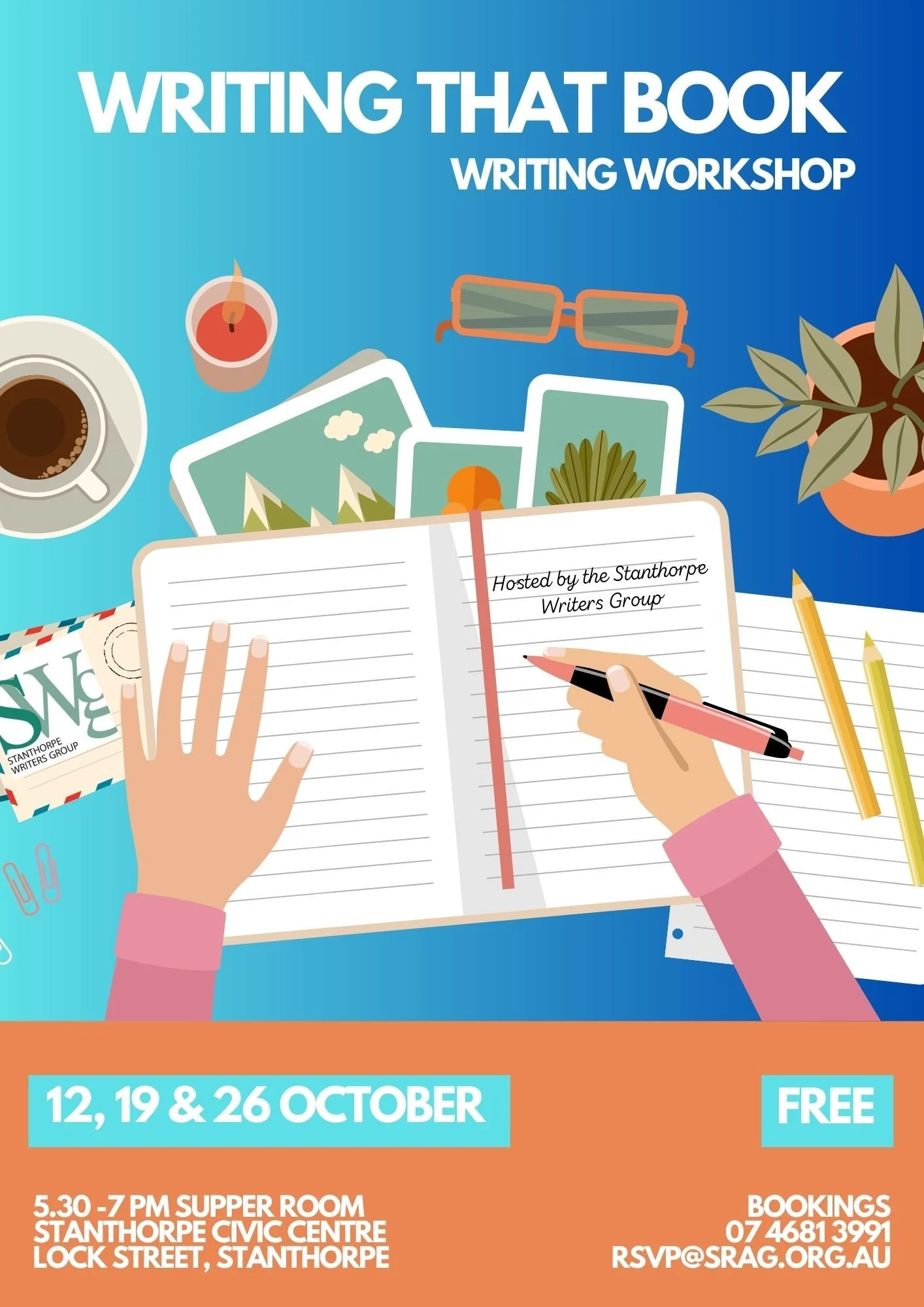 Writing that book: writing workshop series — Stanthorpe Regional Art ...