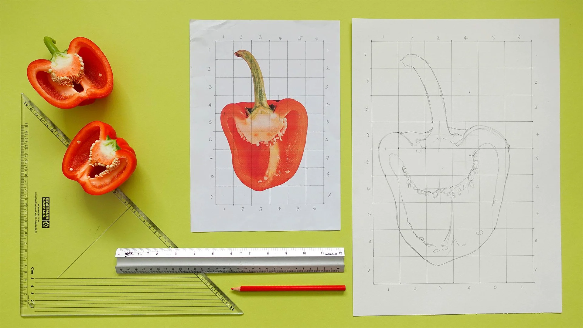 How To Scale A Drawing Using A Grid — Mel Rye