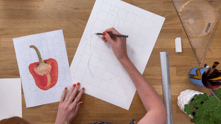 How To Scale A Drawing Using A Grid — Mel Rye