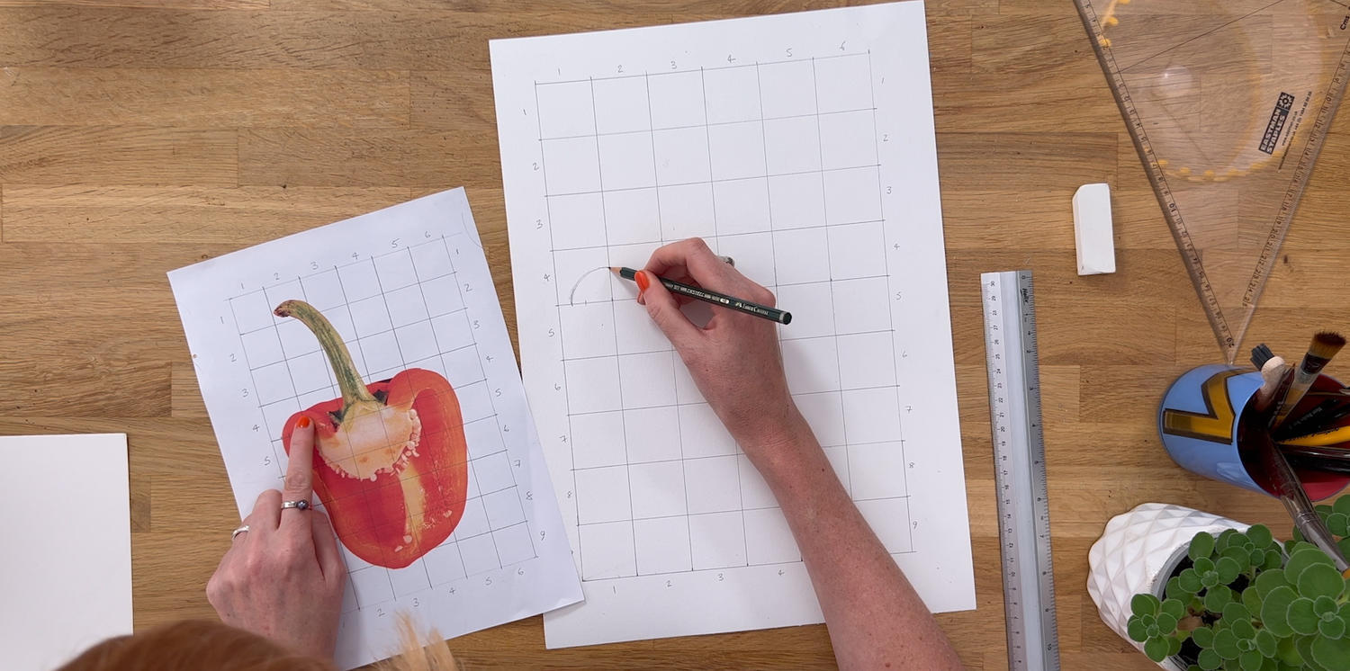 How To Scale A Drawing Using A Grid — Mel Rye