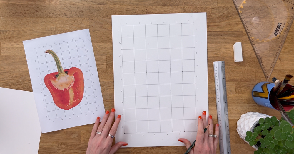 How To Scale A Drawing Using A Grid — Mel Rye