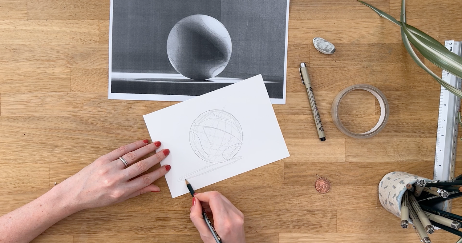 How To Shade A Sphere With Cross Hatching — Mel Rye