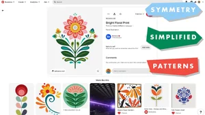 Modern Folk Inspired Botanical Collage — Mel Rye