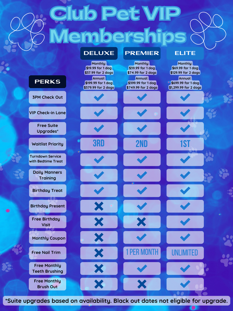 VIP | Join the Club — Club Pet Resorts