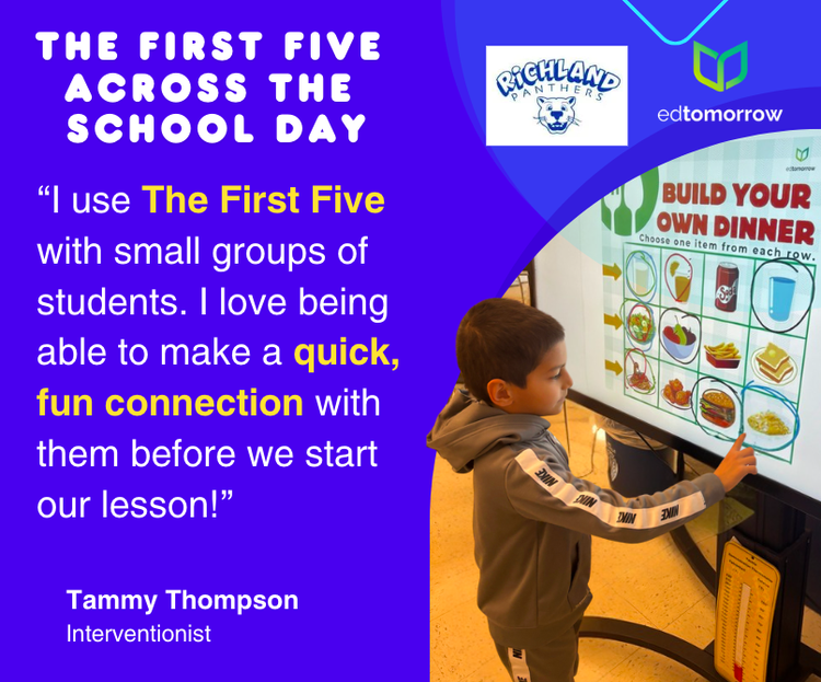 Today's First Five — Edtomorrow- Supporting Today’s Educators through ...