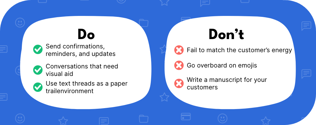 Top 3 Do's and Don'ts of Customer Communication — Ikeono | Business Text Messaging for ...