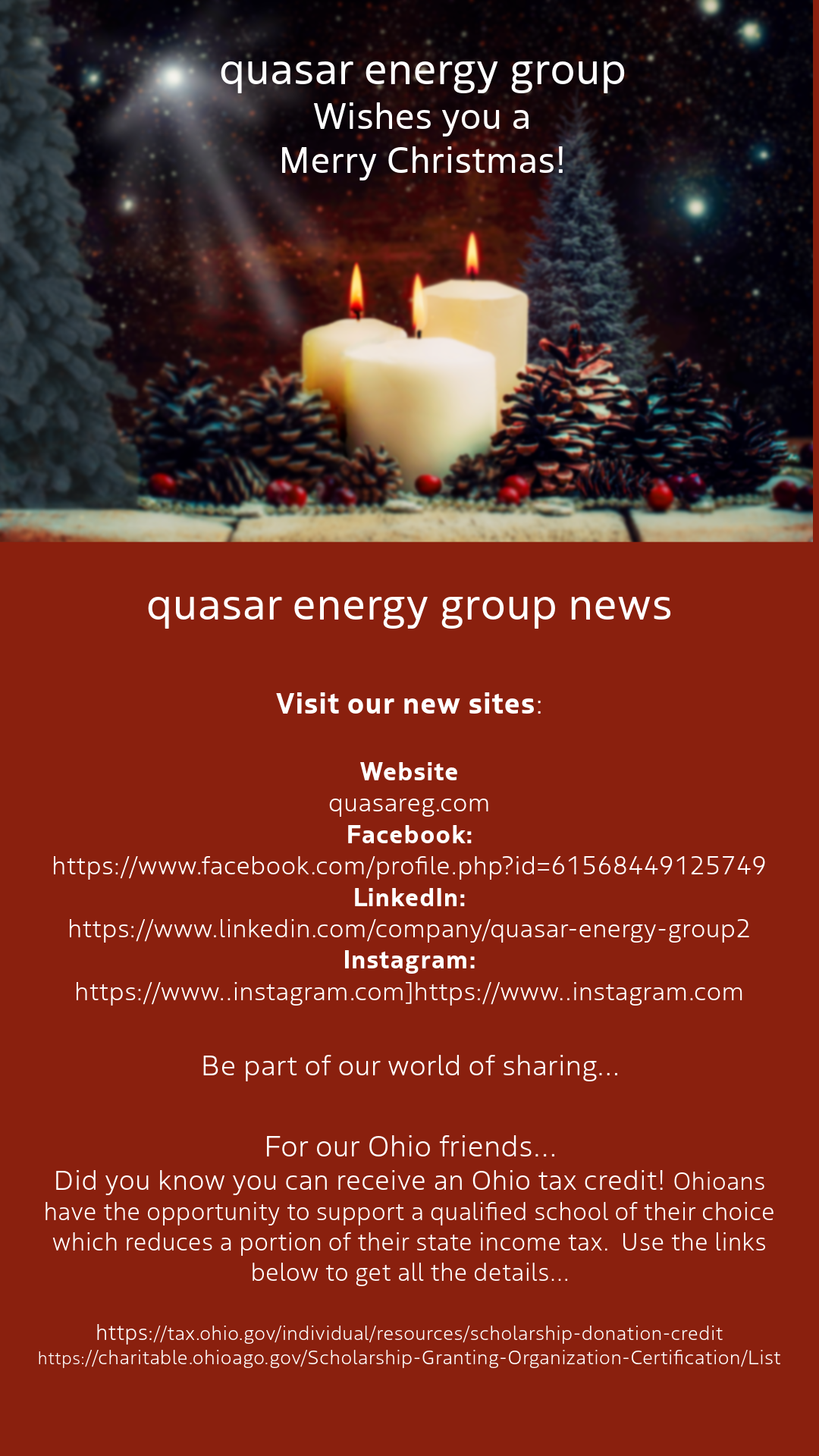 Quasar Events — quasar energy group