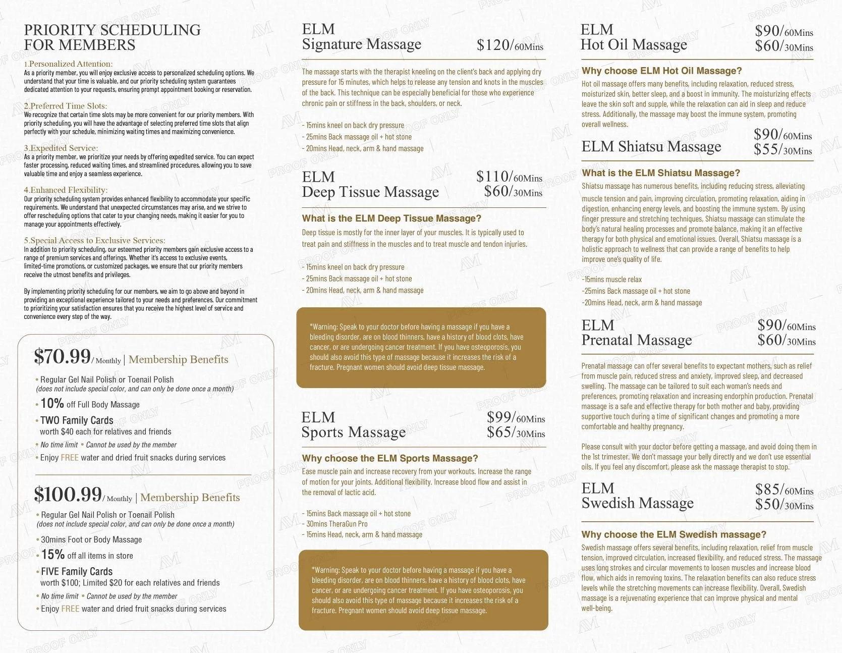 Menu — Elm Aromatherapy