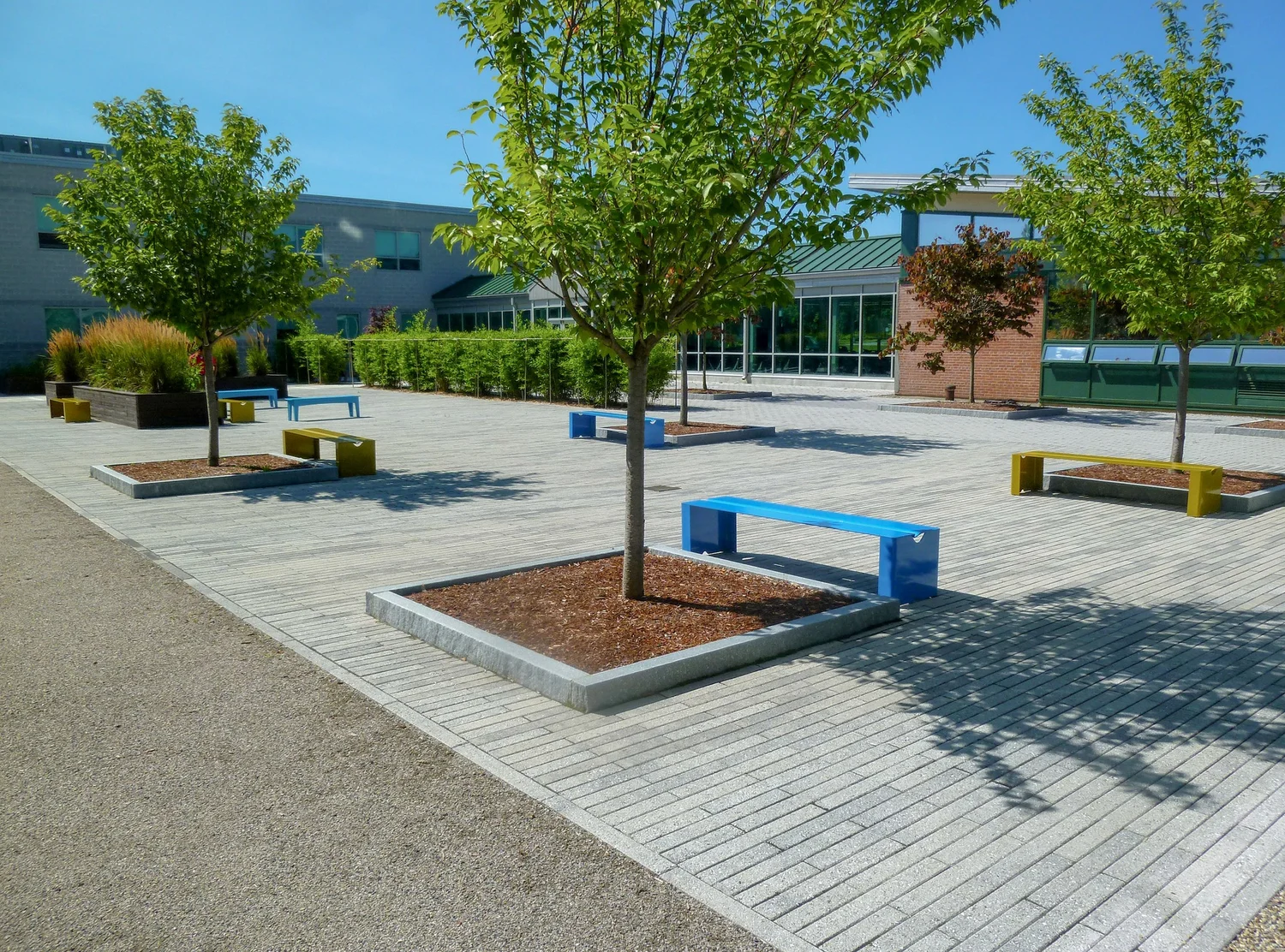 Marshall Simonds Middle School Courtyard — Warner Larson Landscape ...