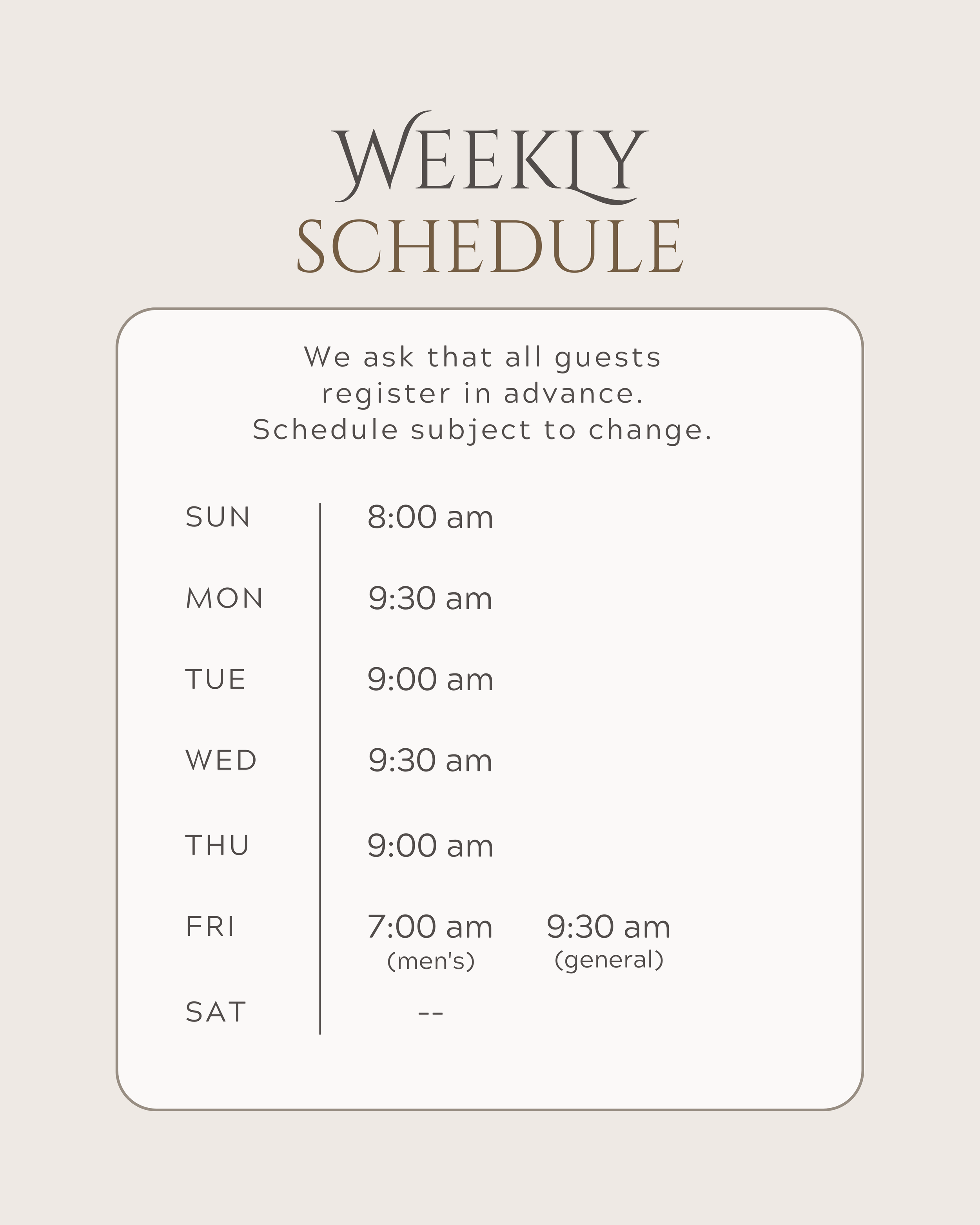 Events — Village Tea Hut