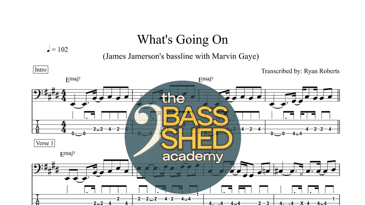 "What's Goin' On?' Bass Transcription (James Jamerson)