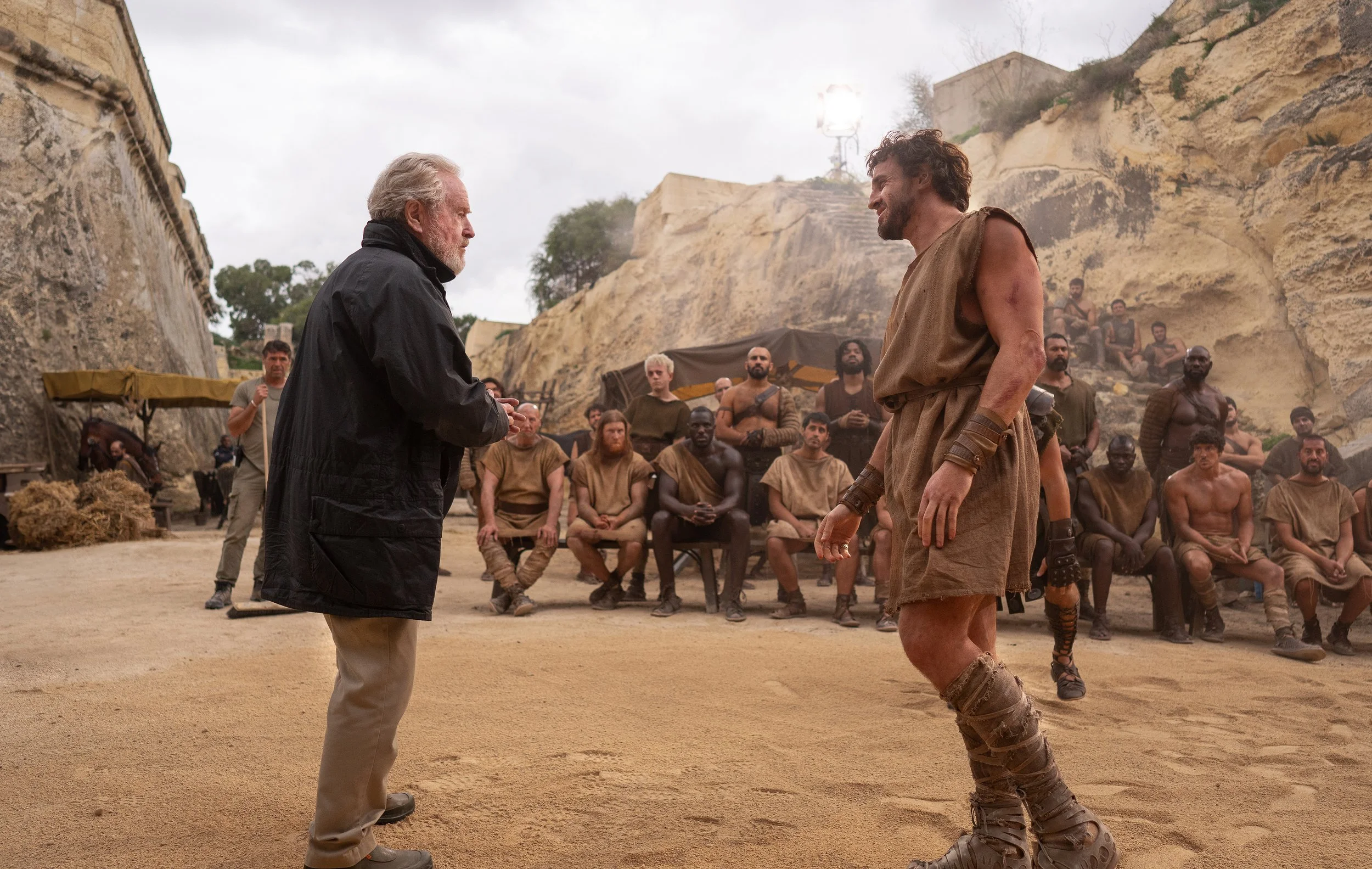 Behind The Scenes Photos From The Movie Set of ‘Gladiator II’ (2024 ...